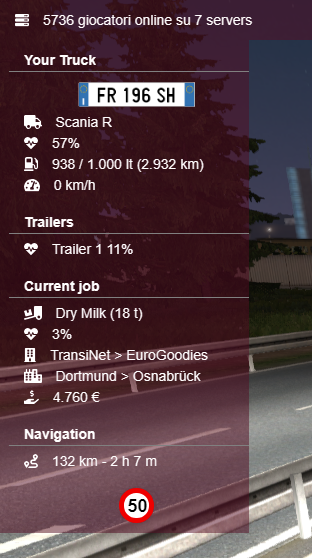 Overlay 2.0.4.5 - Trucky - The Virtual Trucker Companion App