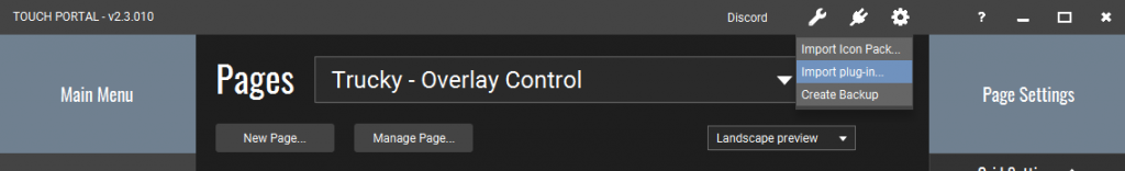Touch Portal Integration Guide - Trucky - The Virtual Trucker Companion App