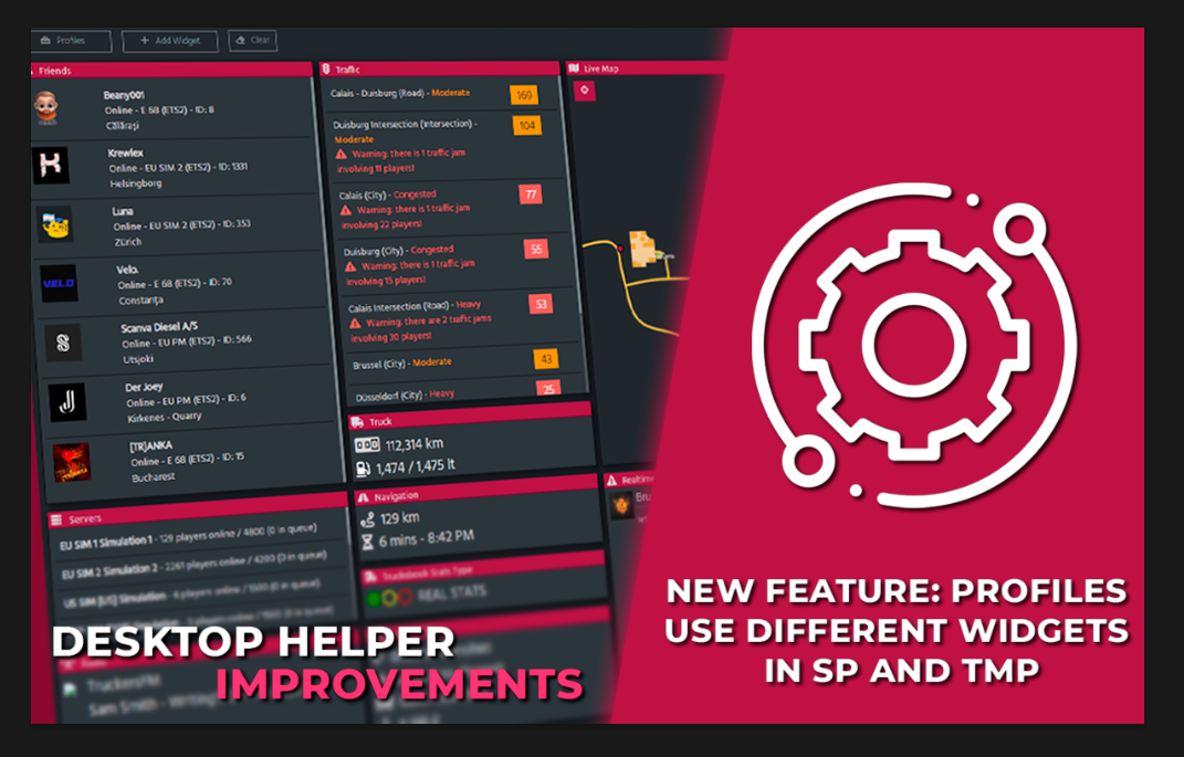 Desktop Helper: Profiles - Trucky - The Virtual Trucker Companion App