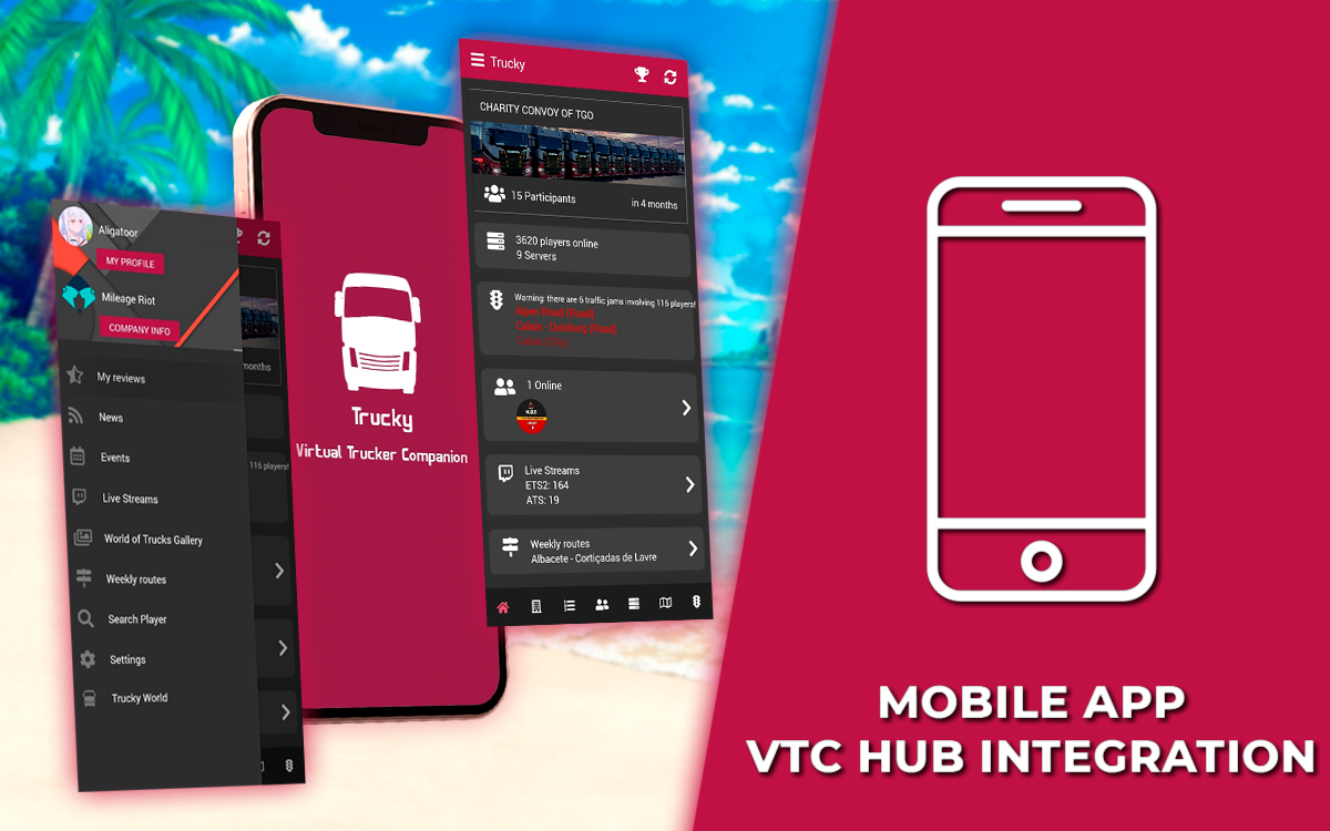 Mobile Integration of the VTC Hub! - Trucky - The Virtual Trucker ...