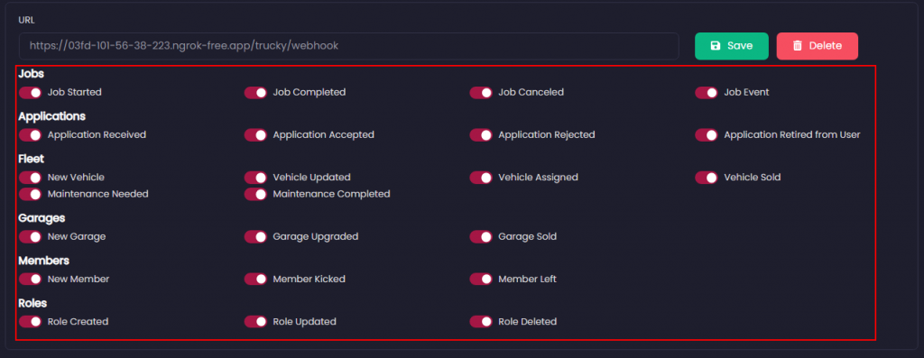 New Discord and API Webhooks for external Drivers' Hub - Trucky - The ...