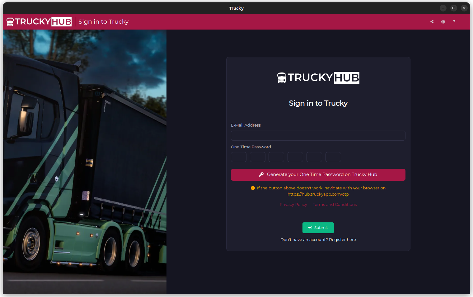 Download and install Trucky for Linux