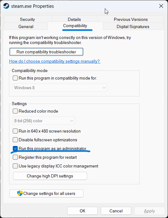 Game or Steam running with Elevated Privileges - Trucky - The Virtual Trucker Companion App