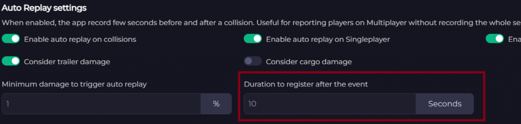 Configure External Applications for Replay recording - Trucky - The Virtual Trucker Companion App